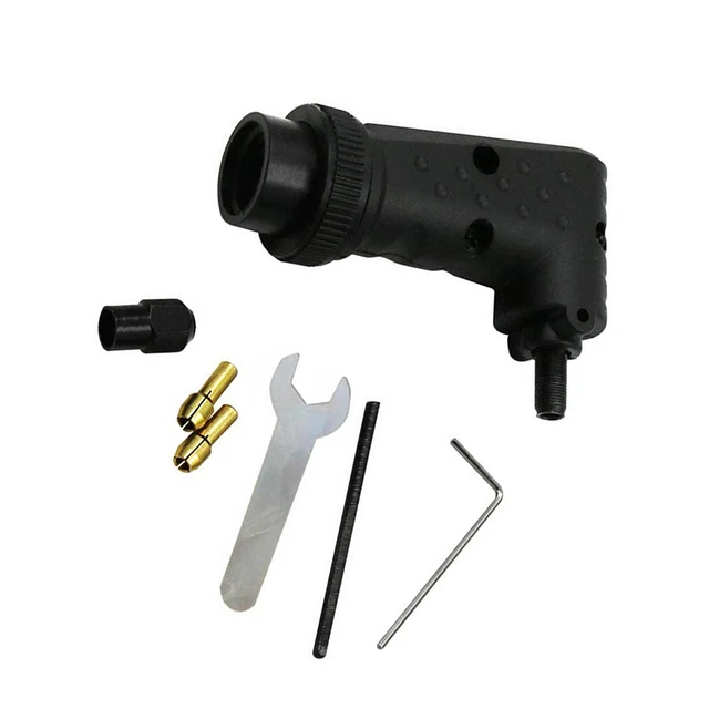 90 DEGREE CONVERTER Adapter Kit Rotary Tool Attachment For Dremel ...