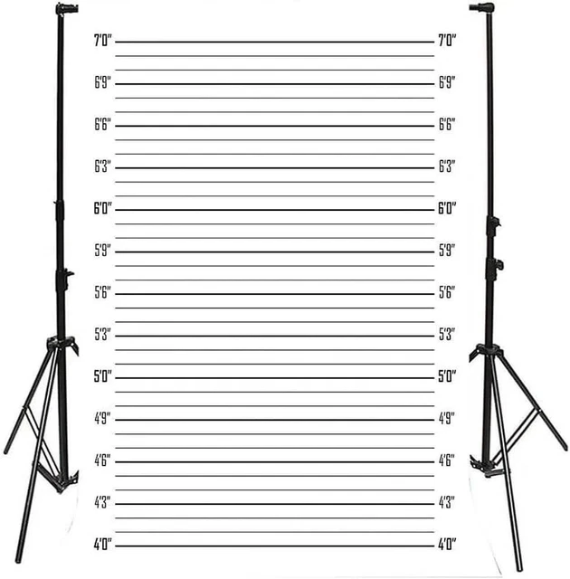 PHOTO BACKDROP 57 FT Police Lineup Height Charts Backdrops Vinyl ...