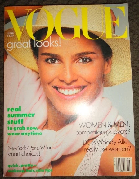 VOGUE 6/1986 CHRISTY Turlington, Paulina Porizkova Gianni Versace ...