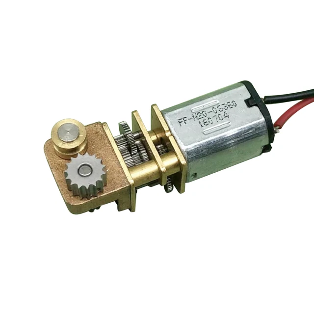 N20 RIGHT ANGLE Micro Full Metal Gear Box Motor DC 5-6V 11RPM 3D ...