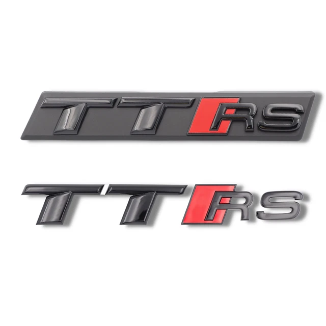 ORIGINAL AUDI TTRS Schriftzugpaket schwarz vorne + hinten EUR 104,90 ...