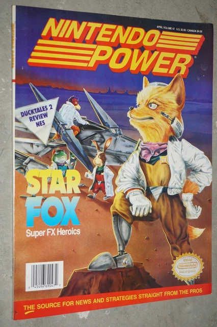 NINTENDO POWER VOLUME 47 Star Fox Magazine NEAR MINT Shape w/ Poster £ ...