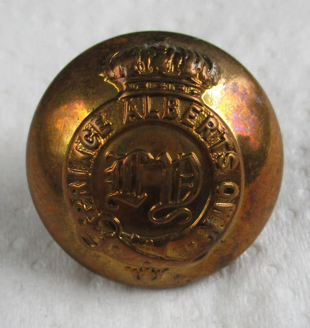 BRITISH ARMY:&LEICESTERSHIRE YEOMANRY BRASS BUTTON" (Large, 24mm, WW1 ...