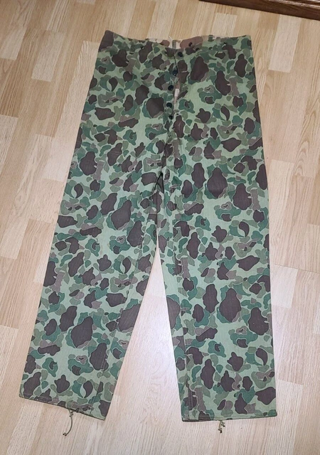 WW2 USMC FROG Skin Camo HBT P44 reversible Marine Uniform WWII Pants ...