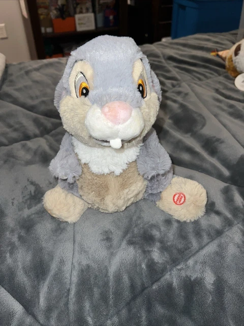 DISNEY BAMBI THUMPIN Thumper Plush Bunny Rabbit Talming Sound Motion ...
