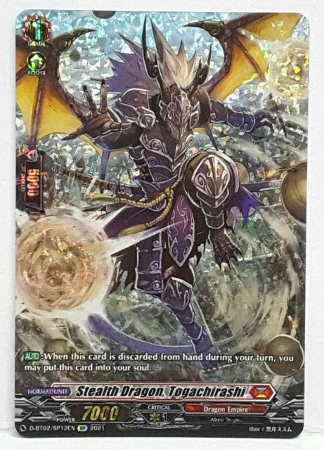 CARDFIGHT VANGUARD DRAGO Stealth, Togachirashi D-BT02/SP12EN SP Impero Drago EUR 35,95 - PicClick IT