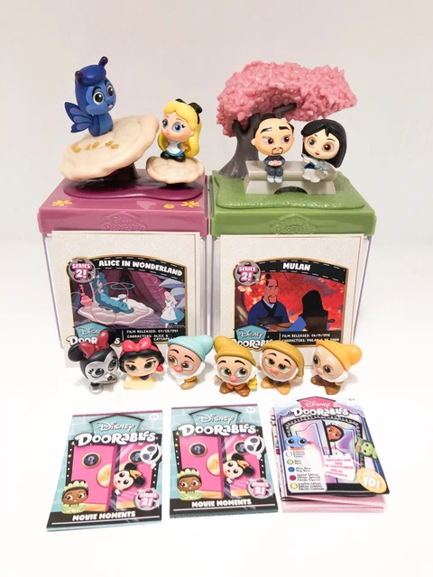 DISNEY DOORABLES MOVIE Moments Series 2 Mulan Alice In Wonderland Snow ...