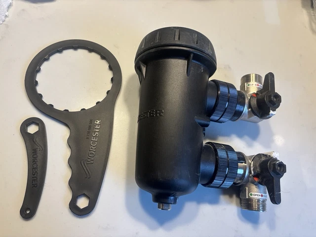 WORCESTER BOSCH GREENSTAR System Filter 22mm with free Valve and Lid ...