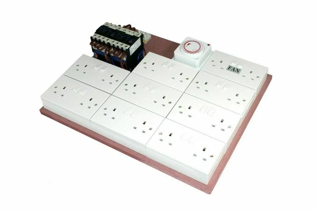 CONTACTOR TIMER MDF Board Relay Switch Hydroponics Grow Light Fans 12 14 16 18 £69.00 - PicClick UK