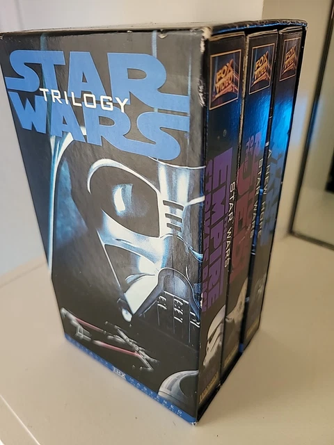 STAR WARS TRILOGY Original Theatrical Version 1995 VHS Box Set 3 Tapes ...
