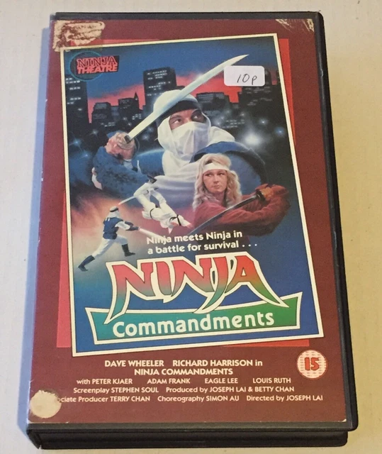 NINJA COMMANDMENTS - Rare VHS Video Tape - Richard Harrison - 1987 £34.95 - PicClick UK