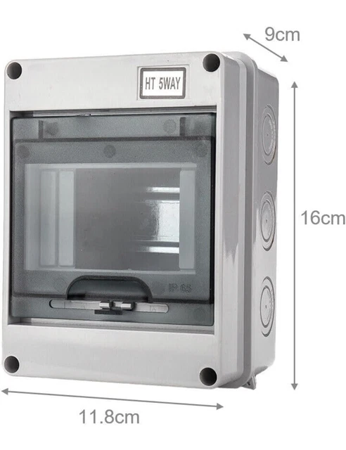 PREWIRED MAINS CONSUMER Unit Fuse Box Camper Van 240V Double Pole type ...