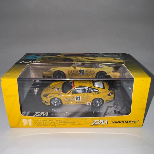 MINICHAMPS - PORSCHE 911 GT3 RS #91 - Le Mans 2006 - 1/43 - LM06 - 1/750 PCS EUR 49,00 - PicClick FR
