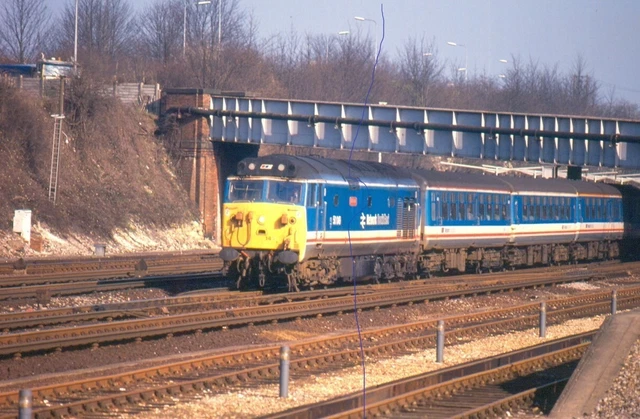 ORIGINAL DIESEL RAILWAY Train Colour Slide Nse Class 50 Loco 50049 ...