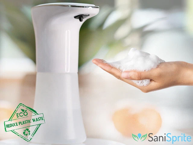 SANISPRITE AUTOMATIC FOAM soap dispenser, hand washing disinfectant ...
