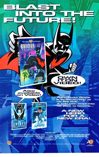 1999 BATMAN BEYOND VHS Movie Video PRINT AD - BATMAN SUB-ZERO & MASK OF ...
