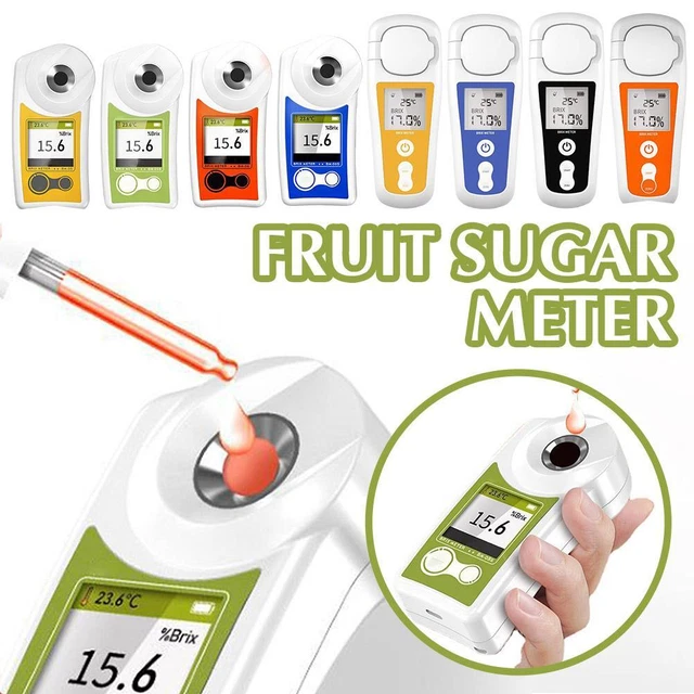 DIGITAL FRUIT SUGAR Meter Refractometer Fruit Juice Drinks Beverage ...