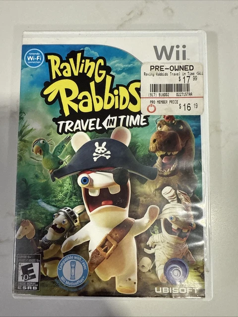 RAVING RABBIDS: TRAVEL in Time (Nintendo Wii, 2010) CIB Complete W ...