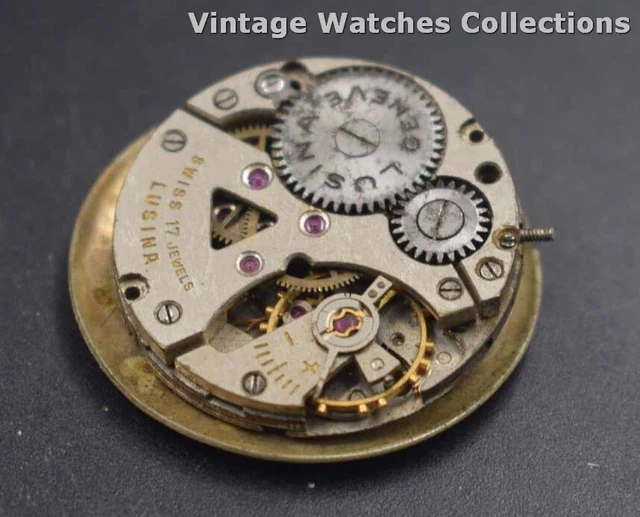 LUSINA-WINDING NON WORKING Watch Movement For Parts/Repair Work O-7349 ...