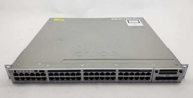 CISCO CATALYST 3850 PoE+ WS-C3850-48P-S V03 Switch -C3850-NM-10G ...