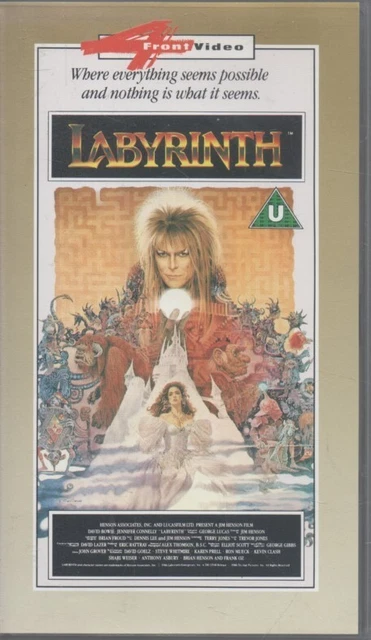 DAVID BOWIE LABYRINTH Vhs Video £8.75 - PicClick UK