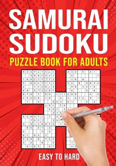 SAMURAI SUDOKU PUZZLE Books for Adults: Japanese Math Puzzle Logic Book ...