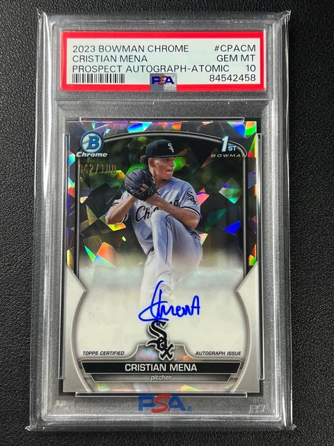 CHRISAN MENA PSA 10 2023 Bowman Cromato 1° Prospettiva Rifrattore ...