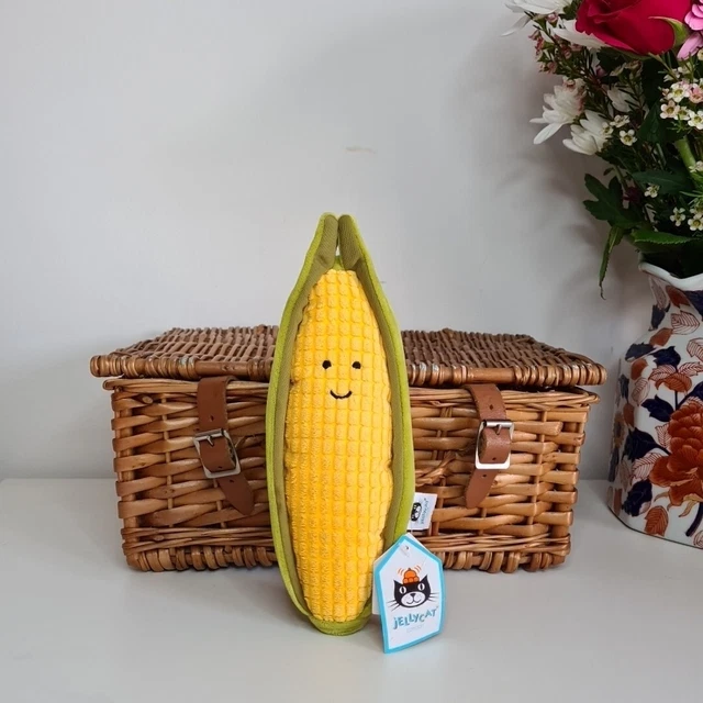 JELLYCAT VIVACIOUS VEGETABLE Sweetcorn - Jellycat Corn On The Cob ...