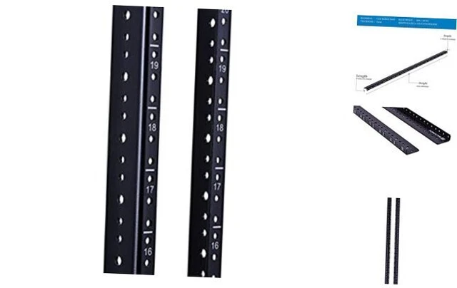 VERTICAL SERVER RACK Rail Pair Kit, DIY Rack Build, 12-24 Screws x80 ...