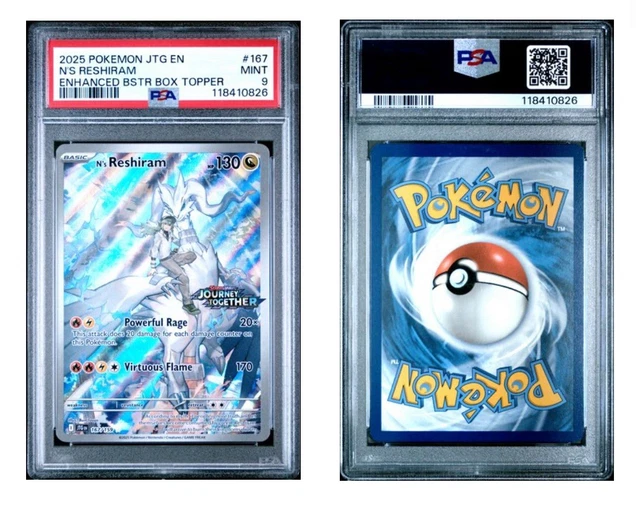2025 POKEMON JTG En-Journey Together #167 N's Reshiram Enhanced Bstr ...