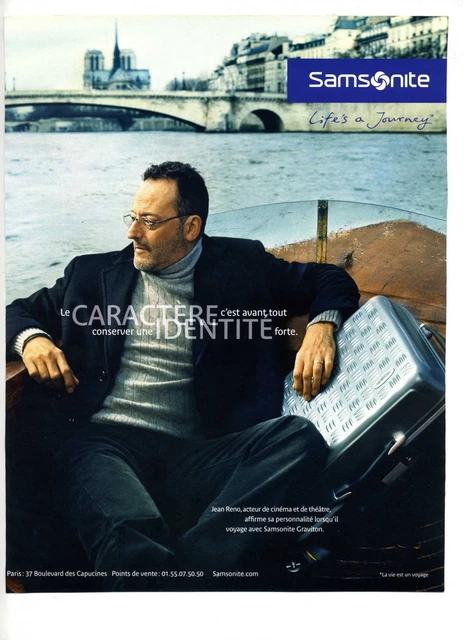 UNE PUBLICITÉ DES années 2000 avec Jean Reno pour Valise Samsonite ...