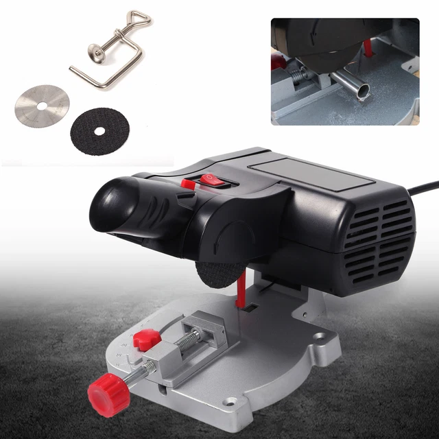 PORTABLE BENCH TOP Mini Miter Mittered Cut Off Saw Precision Metal Wood ...
