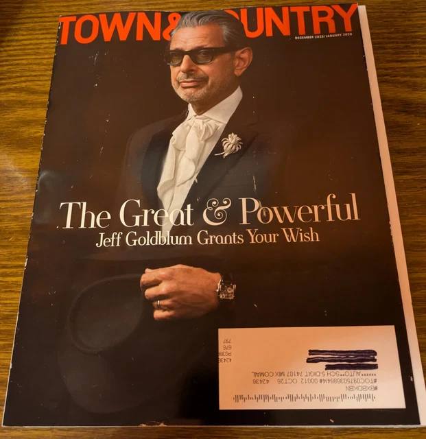 TOWN & COUNTRY Magazine December 2025/January 2026 Jeff Goldblum £9.70 ...