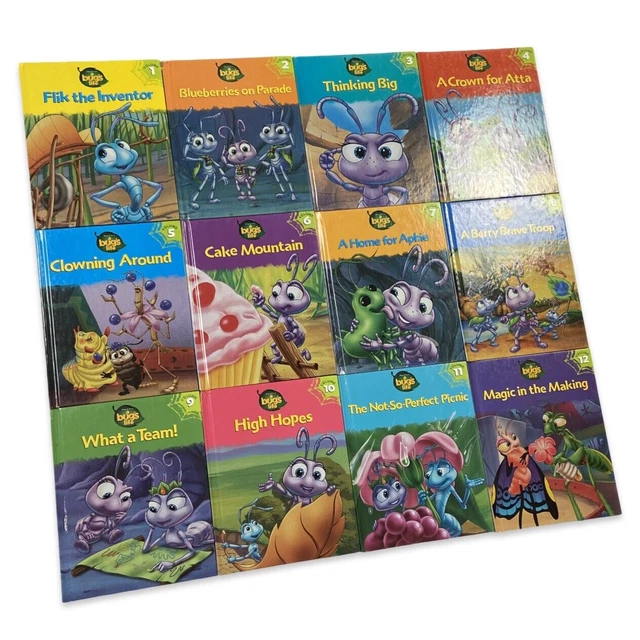 DISNEY PIXAR A Bug's Life Volume 1-12 Complete Set Hardcover Children's ...