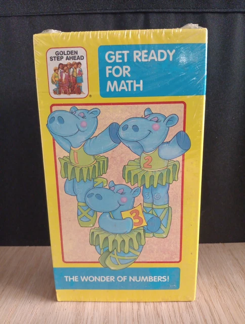 VHS A GOLDEN Book Step Ahead Video Tape Get Ready For Math New Unopened ...
