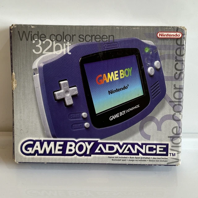 NINTENDO GAMEBOY ADVANCE Console Dark Blue Box No Manuals, Only NO ...
