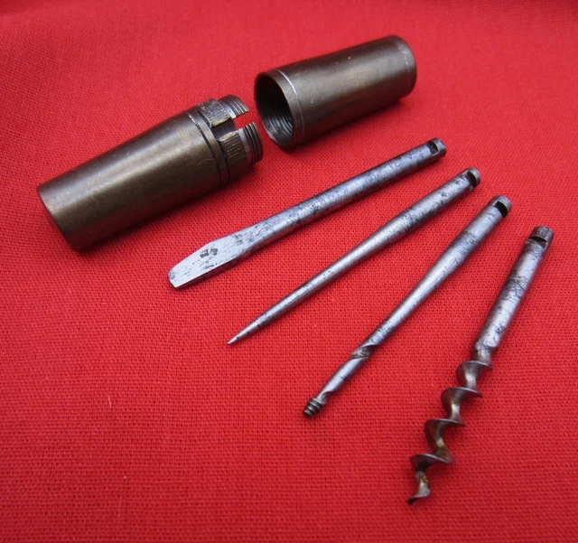 WW1 COMPLETE BRITISH Soldier's Utility Trench Tool Kit In Brass Case £ ...