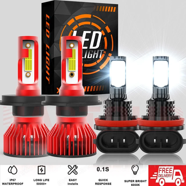 FOR HONDA CRV CR-V 2007-2014 LED Headlight Fog Lights High&Low Beam Bulbs $41.40 - PicClick CA