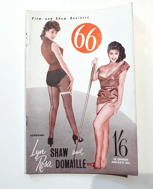 66 MAGAZINE # 30 - Photos of Lyn Shaw Rosa Domaille - Vintage Glamour - 1958 £11.95 - PicClick UK