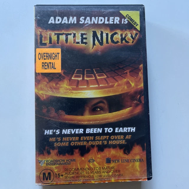 LITTLE NICKY On VHS Ex Rental Big box Village Adam Sandler $25.00 ...