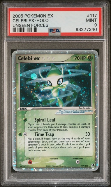 POKEMON CELEBI EX 117/115 ex forces invisibles 3 x tourbillons copie ...