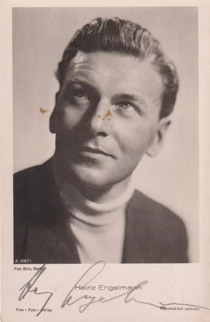 Cartolina Heinz Engelmann Originale Autografa Firmata Ffv Anni 40 Eur