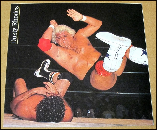 2000 DUSTY RHODES Photo Clipping Wrestling 4"x4" WCW WWF WWE The ...