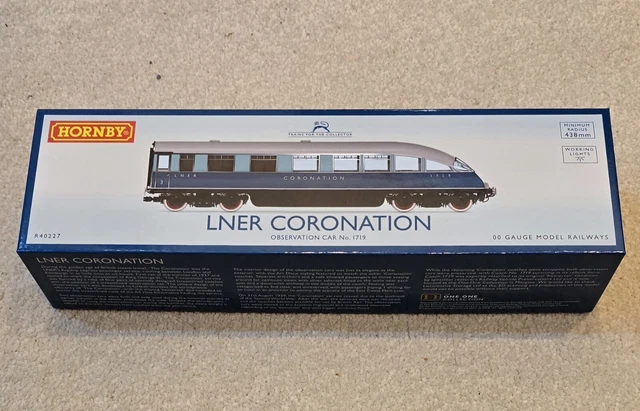 HORNBY R40227 LNER, Coronation Observation Car, 1719 - Era 3 - OO Gauge ...