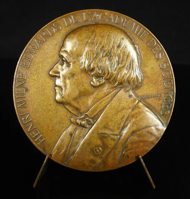 MEDAGLIA HENRI MILNE Edwards Medico Zoologo Anatomia Zoologie 1880 ...