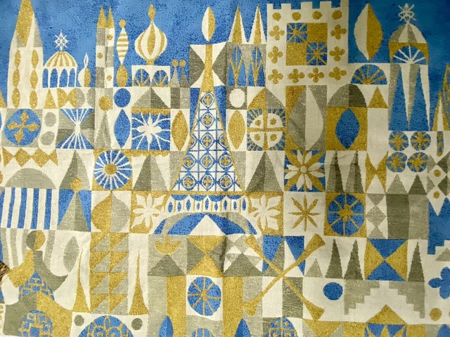 DISNEY SMALL WORLD Mary Blair Wall Art Tapestry 50th Anniversary ...