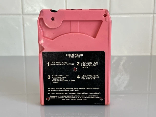 LED ZEPPELIN: PRESENCE (1976) 8 Track Cassette Rebuilt Tape $36.61 ...