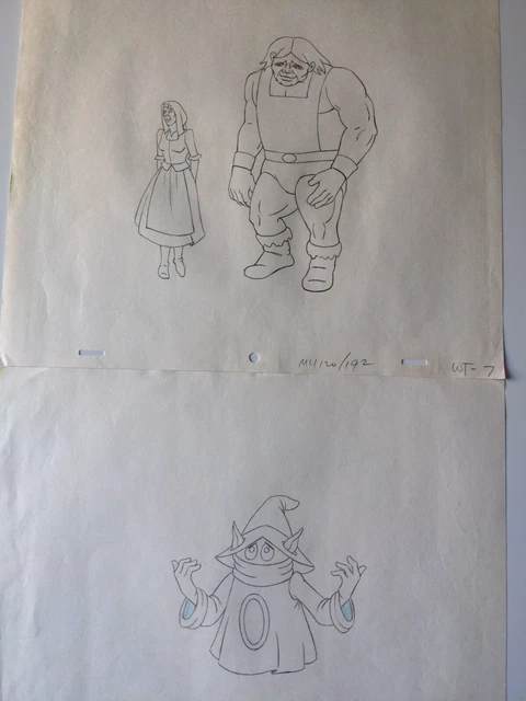 VINTAGE HE-MAN ANIMATION CELS ART FILMATION STUDIOS ART DRAWING 80s ...