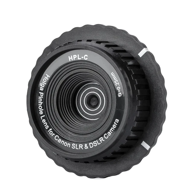 HOLGA HPL-C PINHOLE Canon DSLR Holga Objektiv F0,25 mm schwarz UK Lager ...