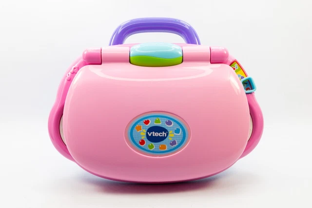 VTECH BRILLIANT BABY Laptop Childs Pink Early Learning Computer Fun VGC ...